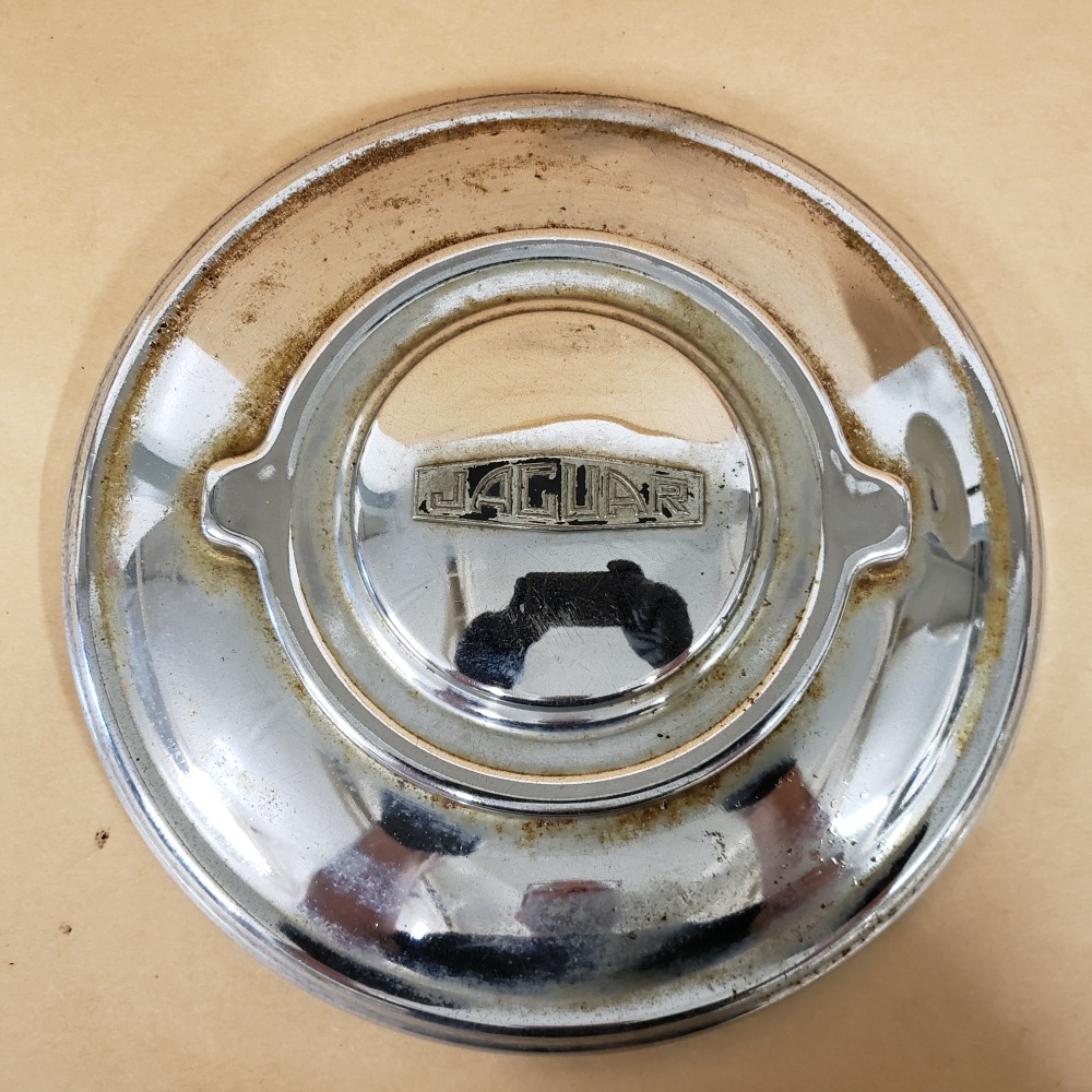 Jaguar MK5 MK7 MK9 XK120 XK140 XK150 Original Chrome Wheel Hub Cap ...