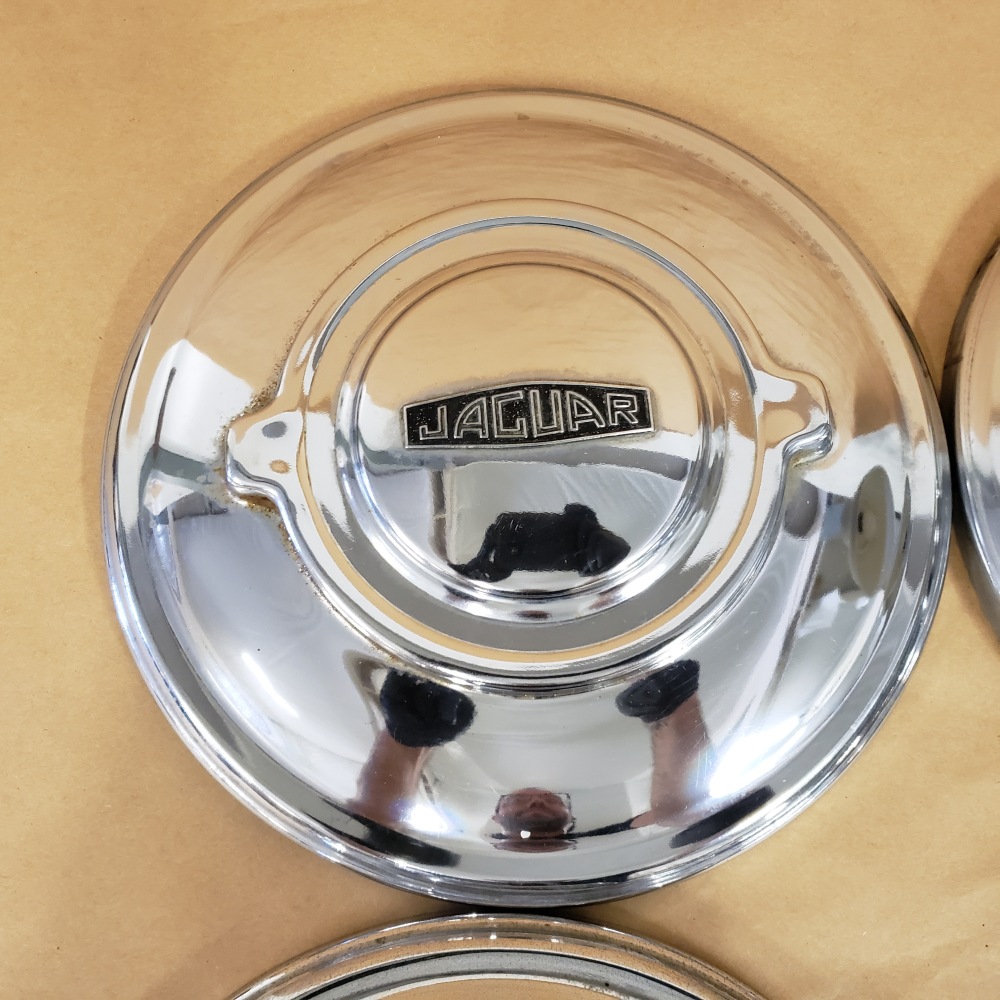 Jaguar XK120 XK140 XK150 Original Chrome Wheel Hub Cap C3243 Set of 4 ...