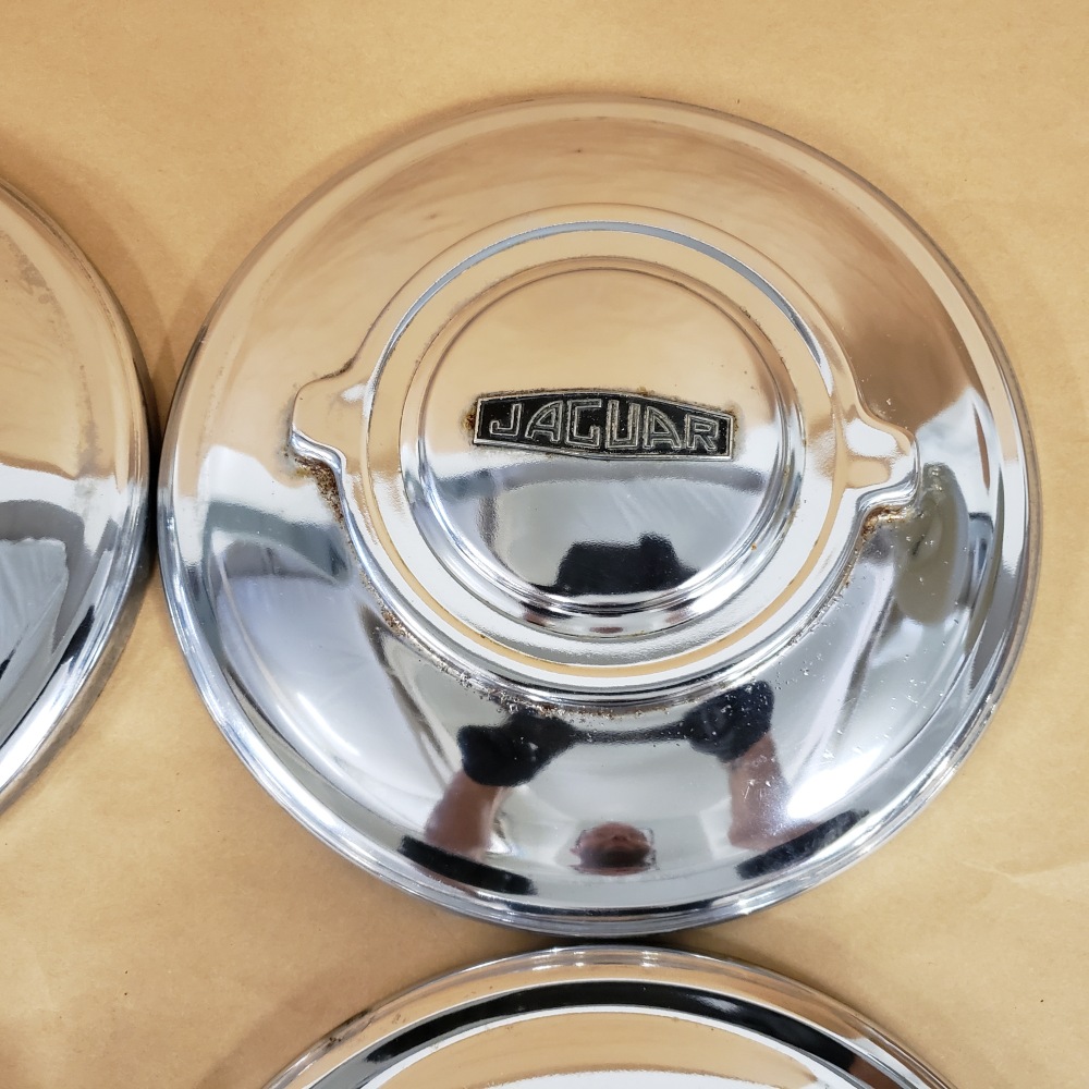 Jaguar XK120 XK140 XK150 Original Chrome Wheel Hub Cap C3243 Set of 4 ...