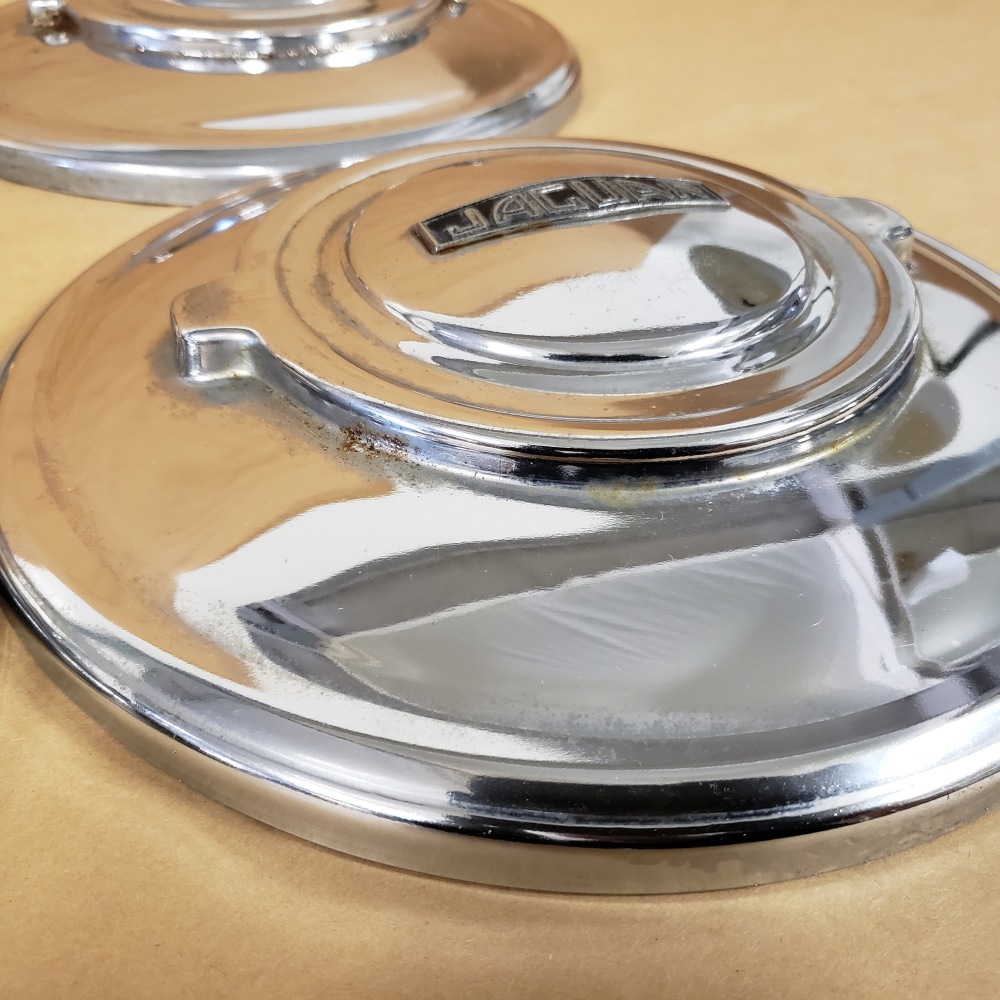 Jaguar XK120 XK140 XK150 Original Chrome Wheel Hub Cap C3243 Set of 4 ...