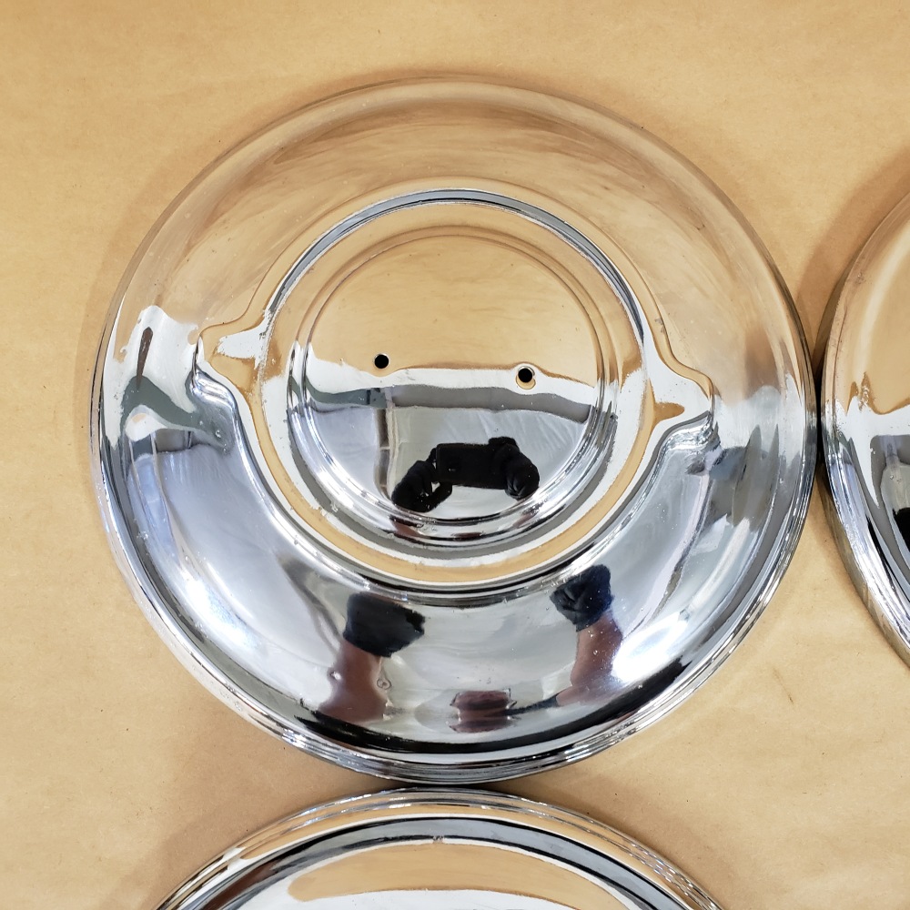 Jaguar XK120 XK140 XK150 Original Chrome Wheel Hub Cap C3243 Set of 4 ...