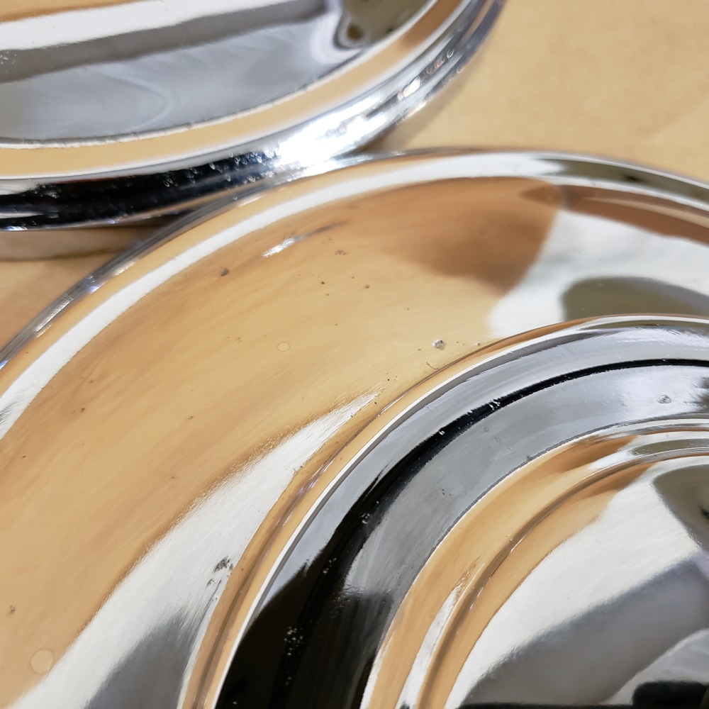 Jaguar XK120 XK140 XK150 Original Chrome Wheel Hub Cap C3243 Set of 4 ...