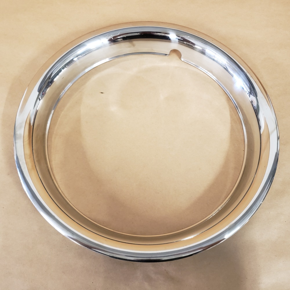 13in Wheel Trim Hub Cap Beauty Ring Chrome Vintage OEM - For Sale ...