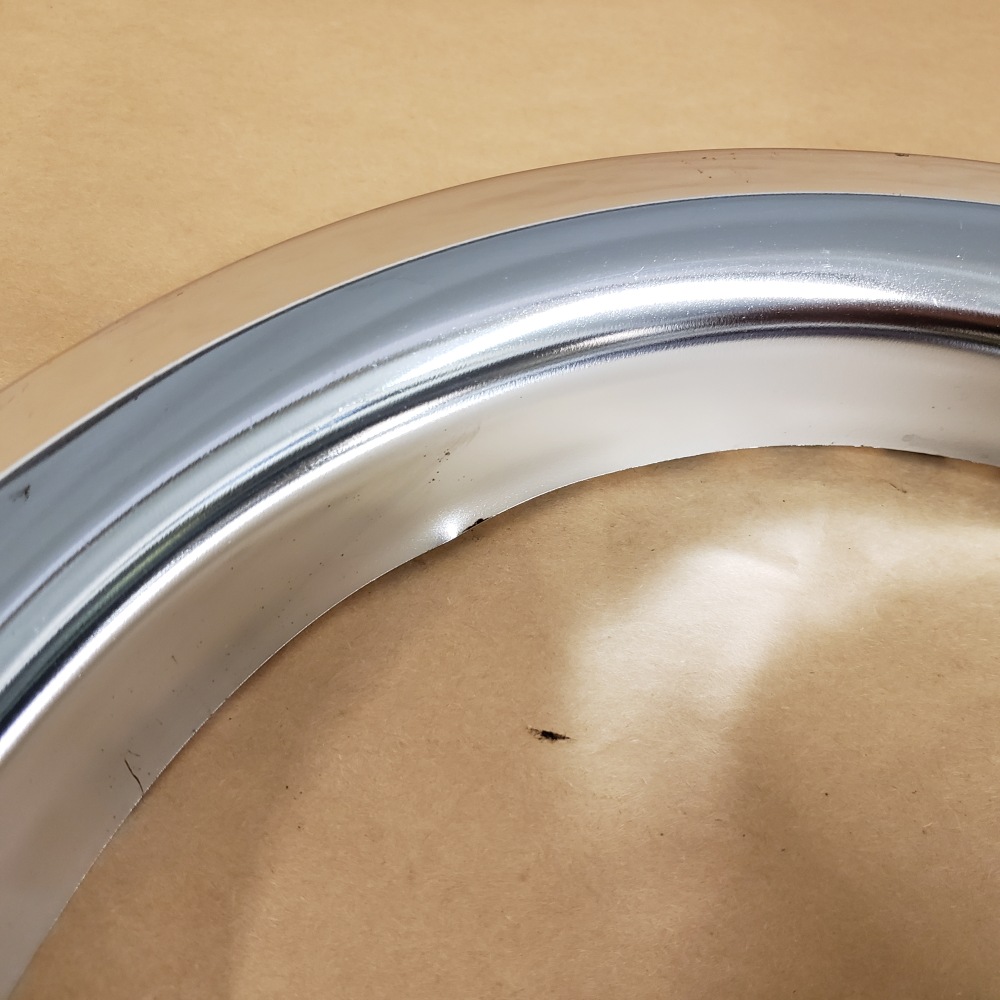 14in Wheel Chrome Hub Cap Beauty Ring Trim Vintage OEM - For Sale ...