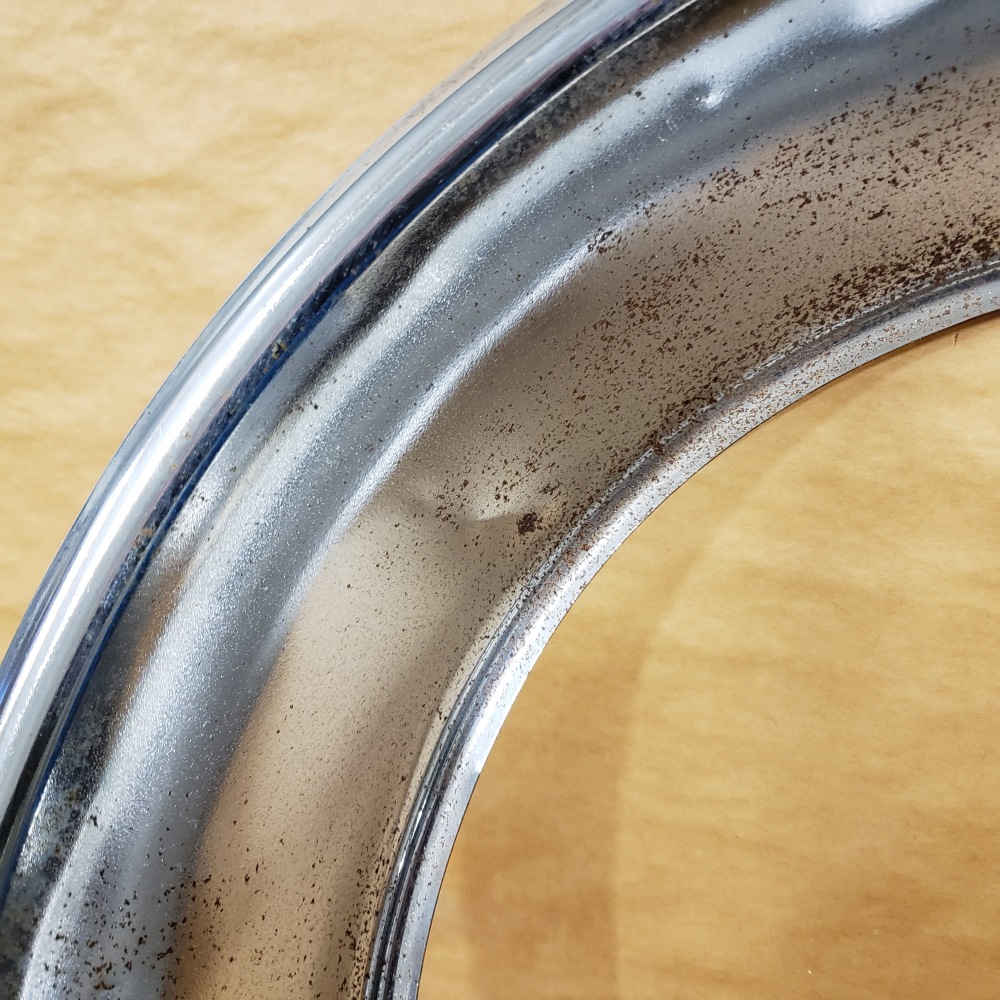 Triumph TR6 Original 15in Wheel Trim Hub Cap Chrome Beauty Ring Set of ...