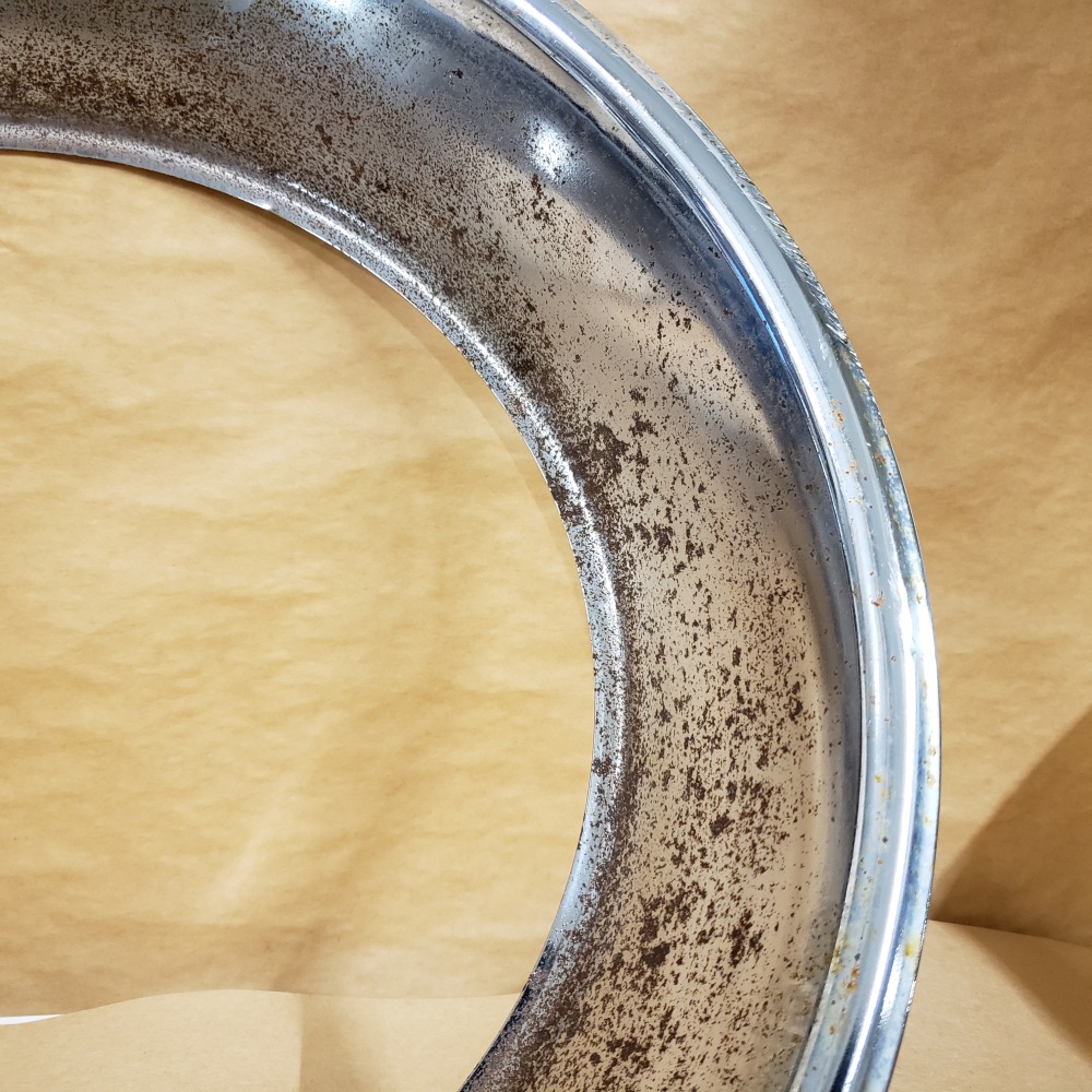 Triumph TR6 Original 15in Wheel Trim Hub Cap Chrome Beauty Ring Set of ...