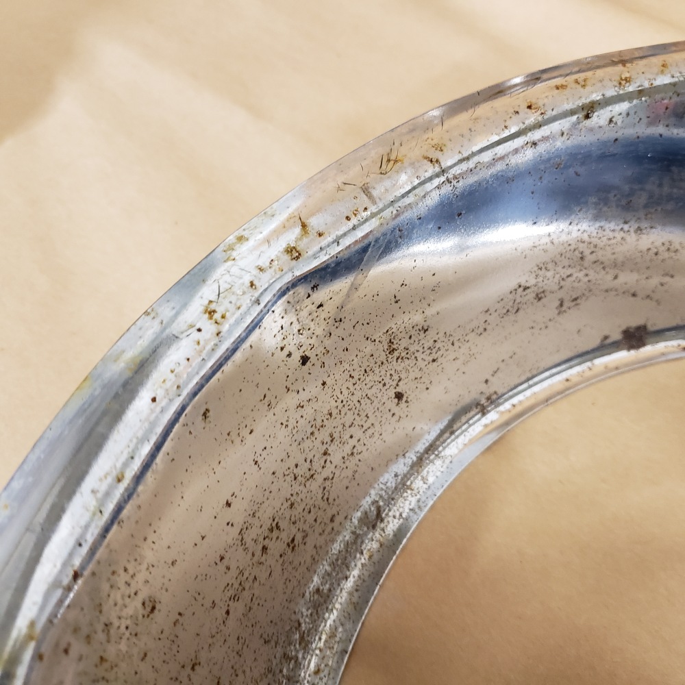 Triumph TR6 Original 15in Wheel Trim Hub Cap Chrome Beauty Ring Set of ...