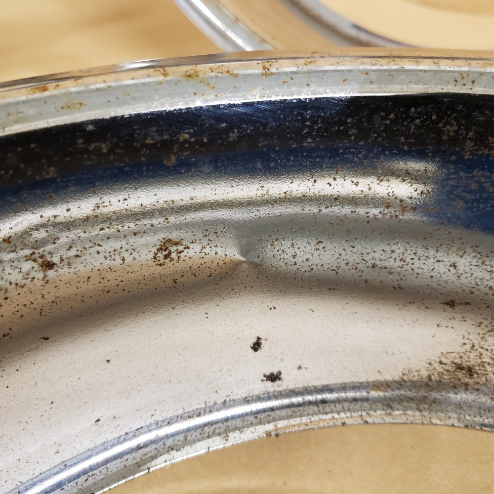 Triumph TR6 Original 15in Wheel Trim Hub Cap Chrome Beauty Ring Set of ...