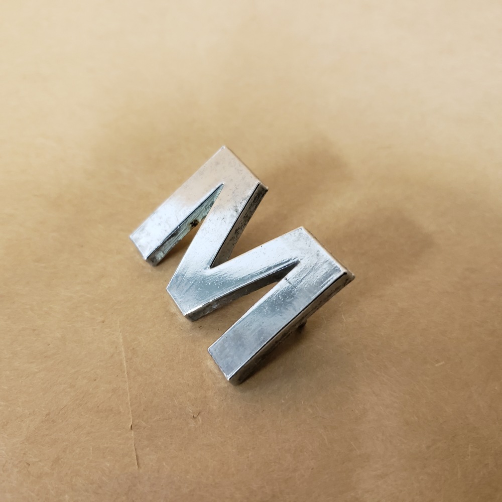 MG Midget 1970-80 Original Chrome Sill Letter M Emblem OEM - For Sale ...