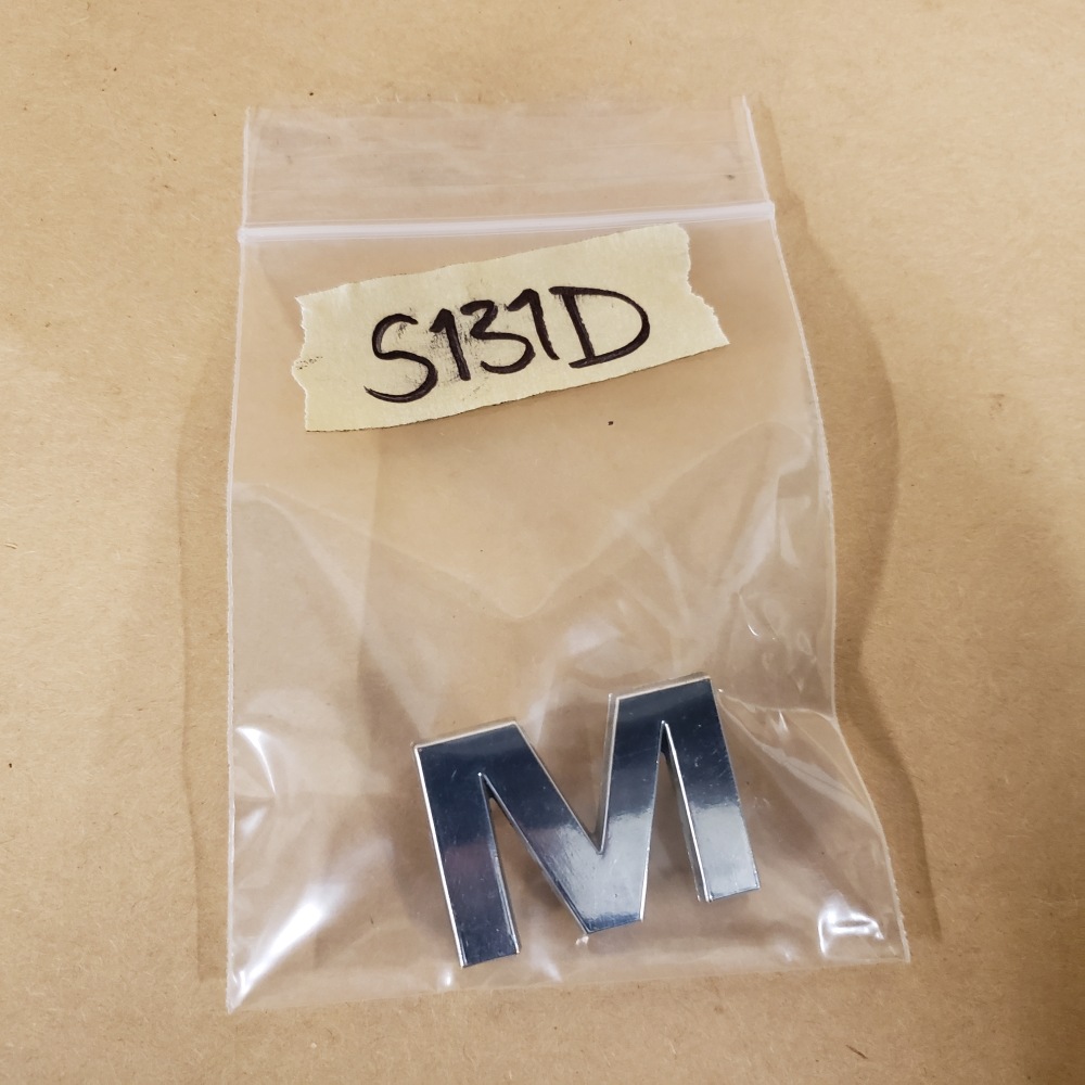 MG Midget 1970-80 Original Chrome Sill Letter M Emblem OEM - For Sale ...