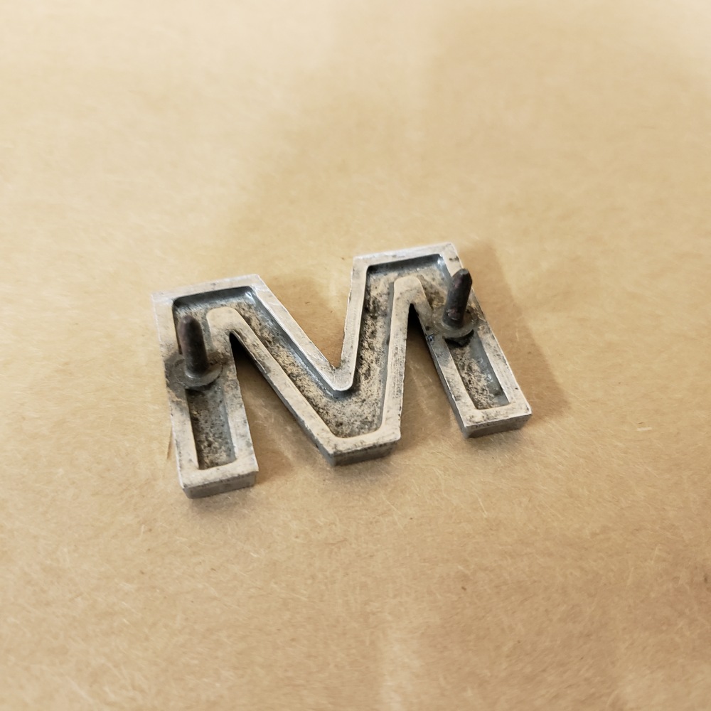 MG Midget 1970-80 Original Chrome Sill Letter M Emblem OEM - For Sale ...