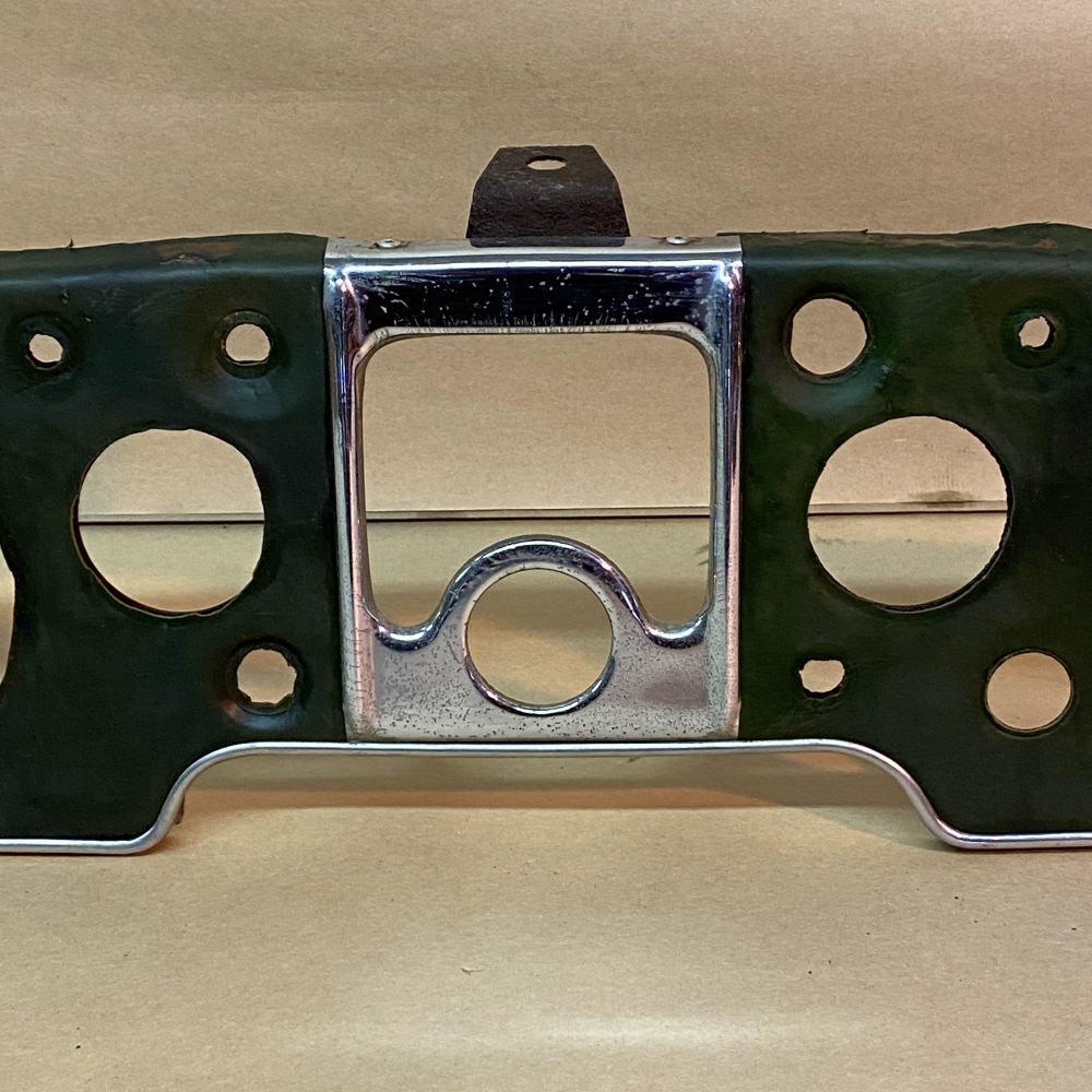 Original MG MGA Coupe Interior Dash Panel w Chrome Moulding and Bezel ...