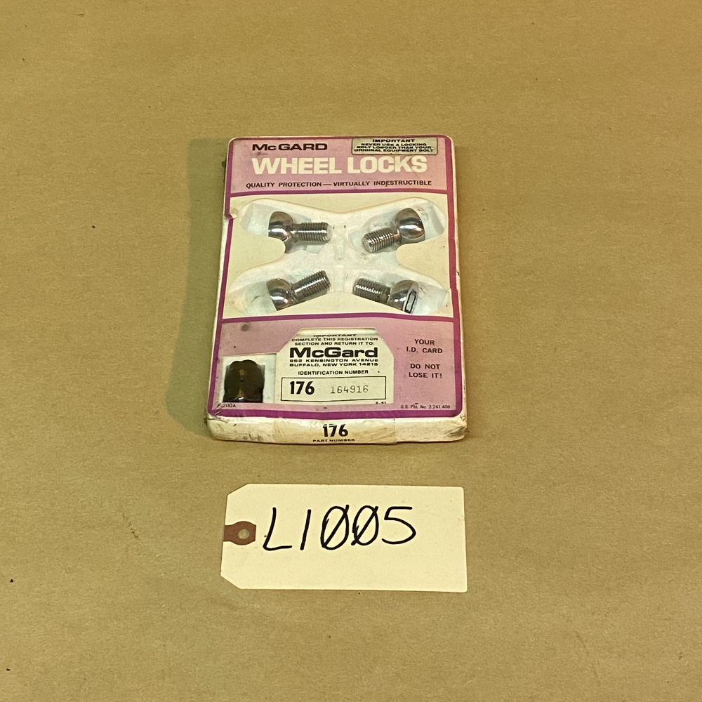Original McGard S Style Wheel Locks Set of 4 with Key McGard 176 New ...
