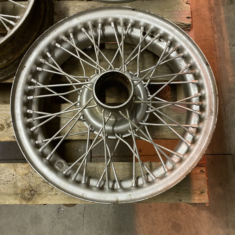 Original MG Triumph 15 x 4 48-Spoke Wire Wheels Set of 5 OEM - For Sale ...