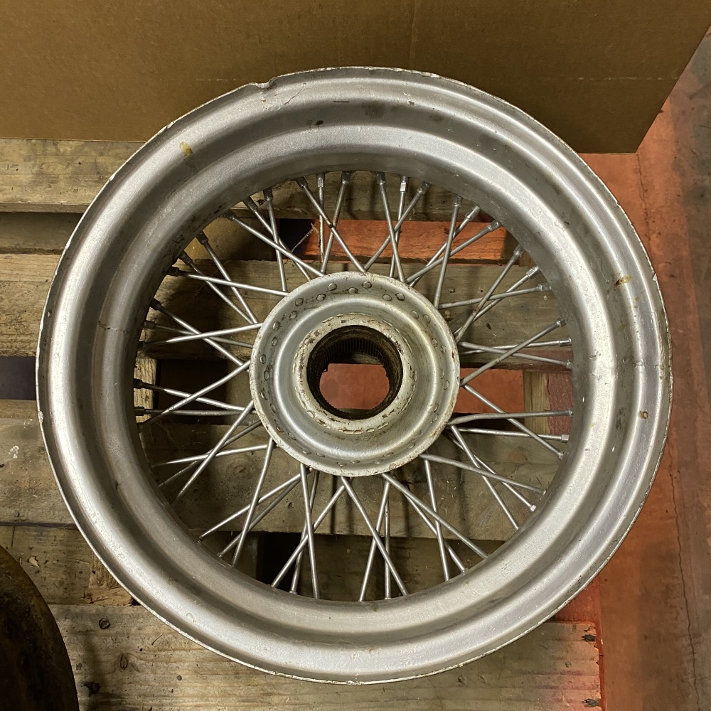 Original MG Triumph 15 x 4 48-Spoke Wire Wheels Set of 5 OEM - For Sale ...