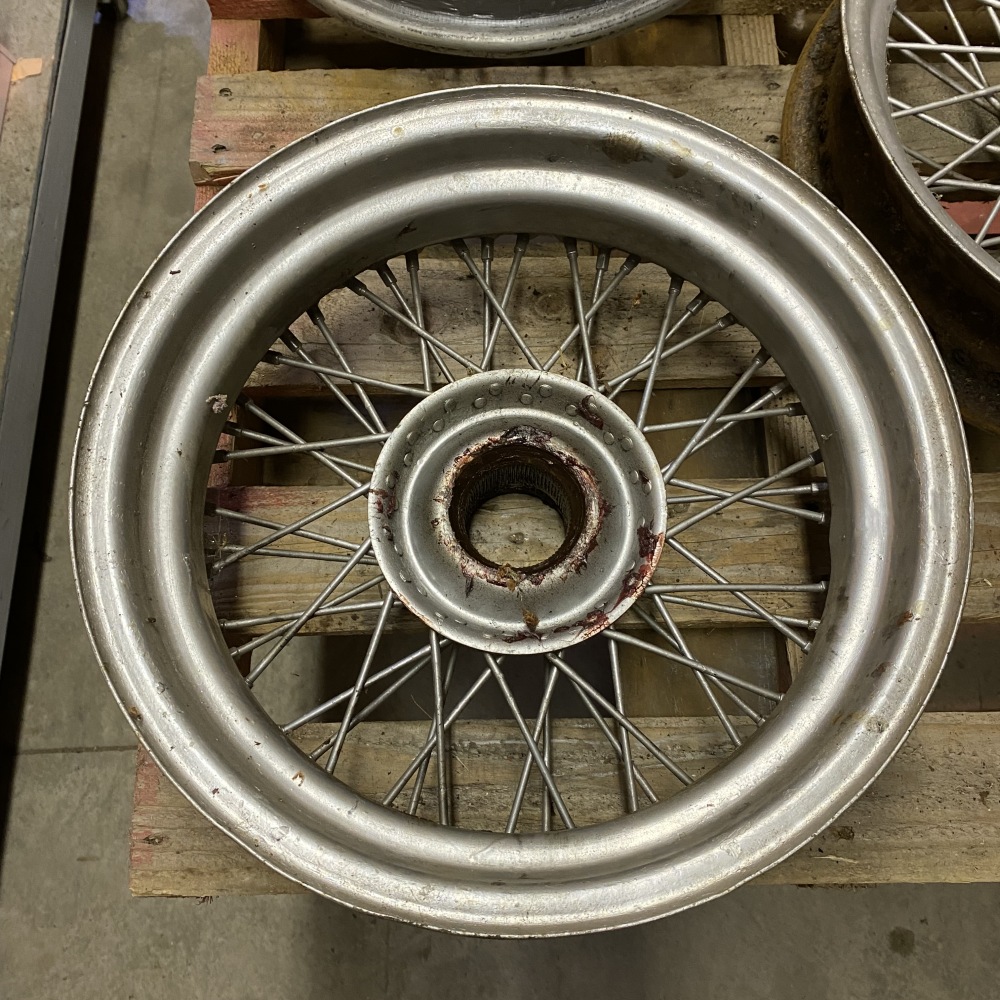 Original MG Triumph 15 x 4 48-Spoke Wire Wheels Set of 5 OEM - For Sale ...