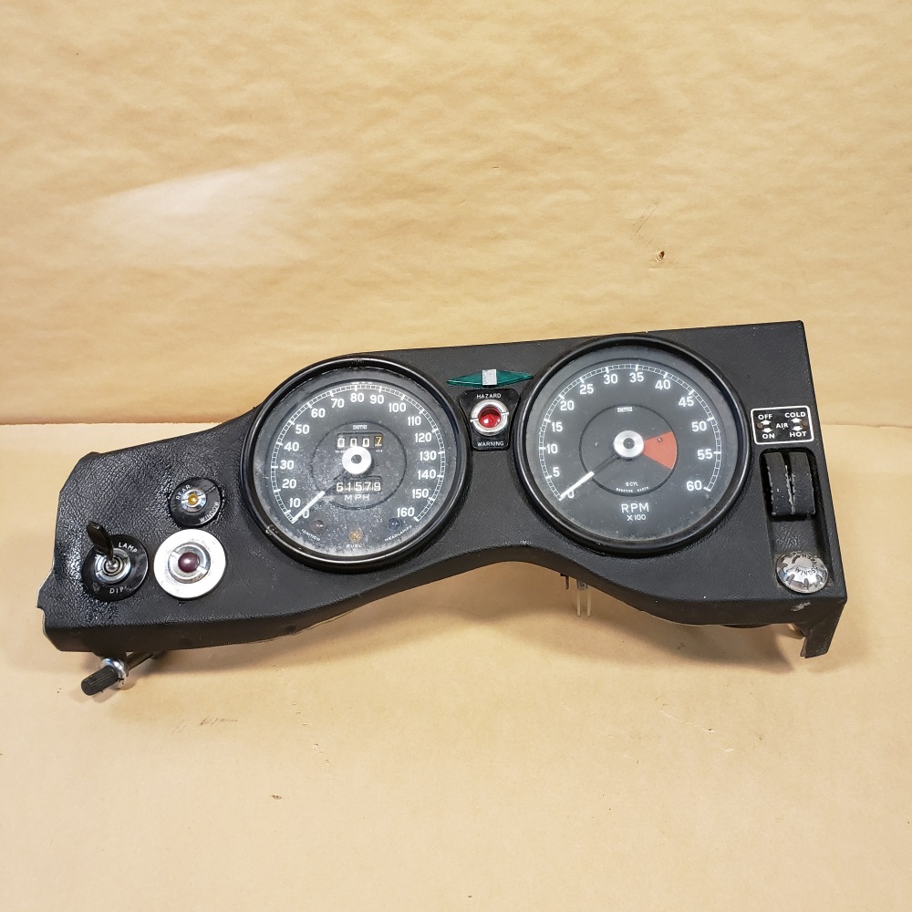 Original Jaguar XKE E-Type S2 LHD Left Side Dash Instrument Cluster ...