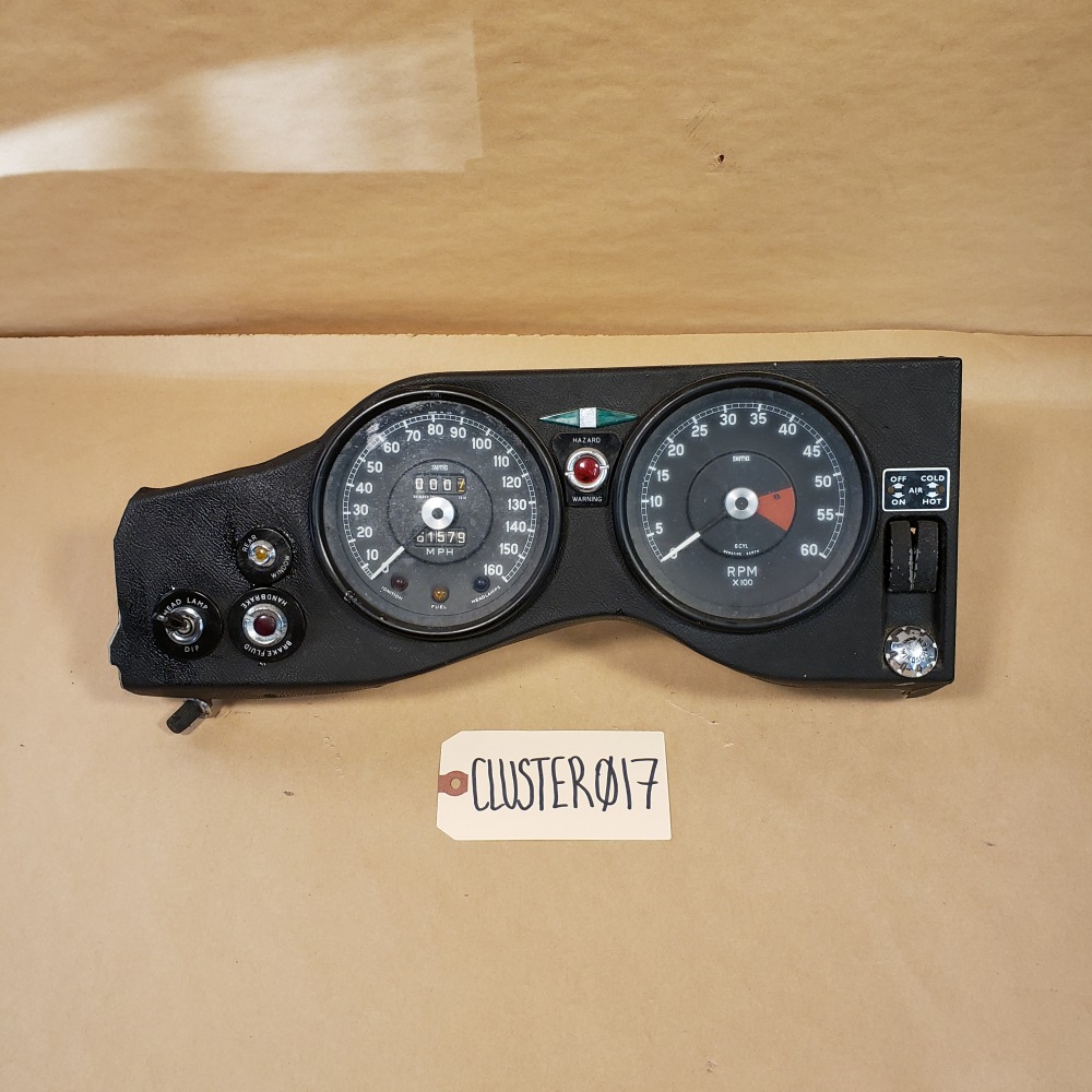 Original Jaguar XKE E-Type S2 LHD Left Side Dash Instrument Cluster ...