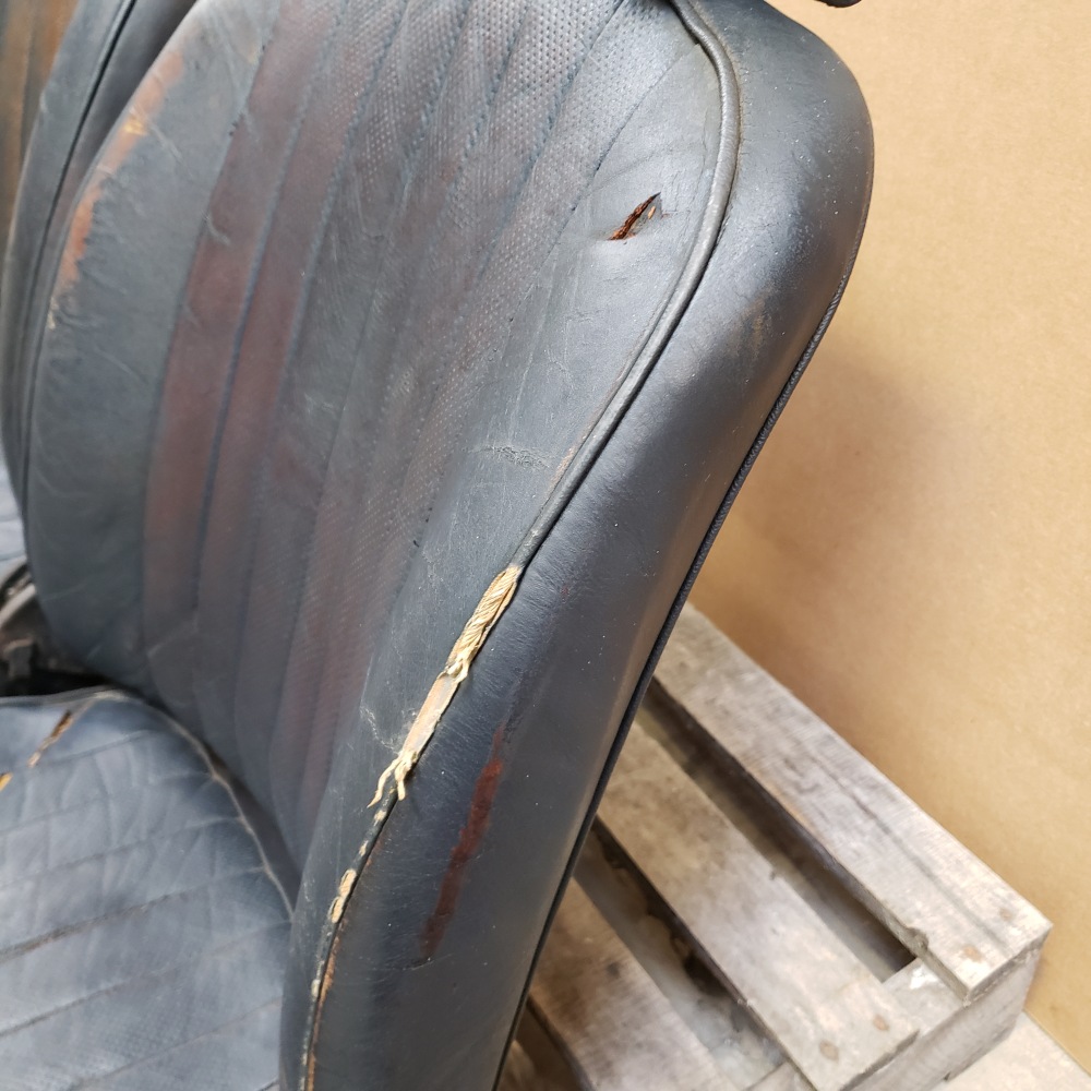 Original Jaguar XKE E-Type Series 2 LH and RH Seat Pair with Headrests ...