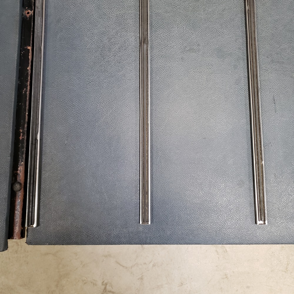 Original Jaguar XKE E-Type S2 2+2 Boot Board Set of 3 w Chrome Moulding ...