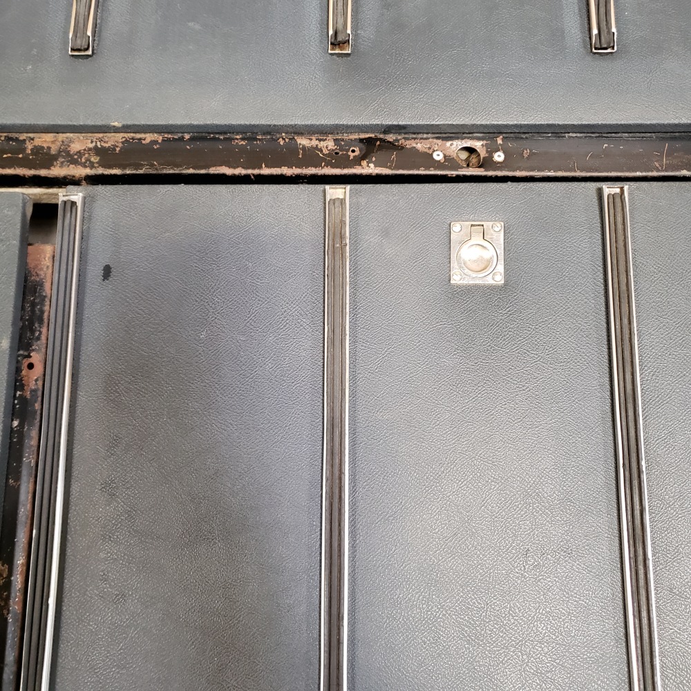 Original Jaguar XKE E-Type S2 2+2 Boot Board Set of 3 w Chrome Moulding ...