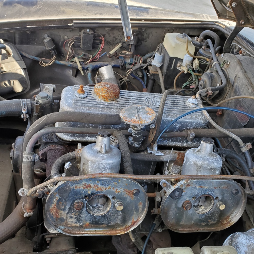 *RUNNING* MGB 1800 5-Main Engine With 4 Speed Overdrive Gearbox OEM ...