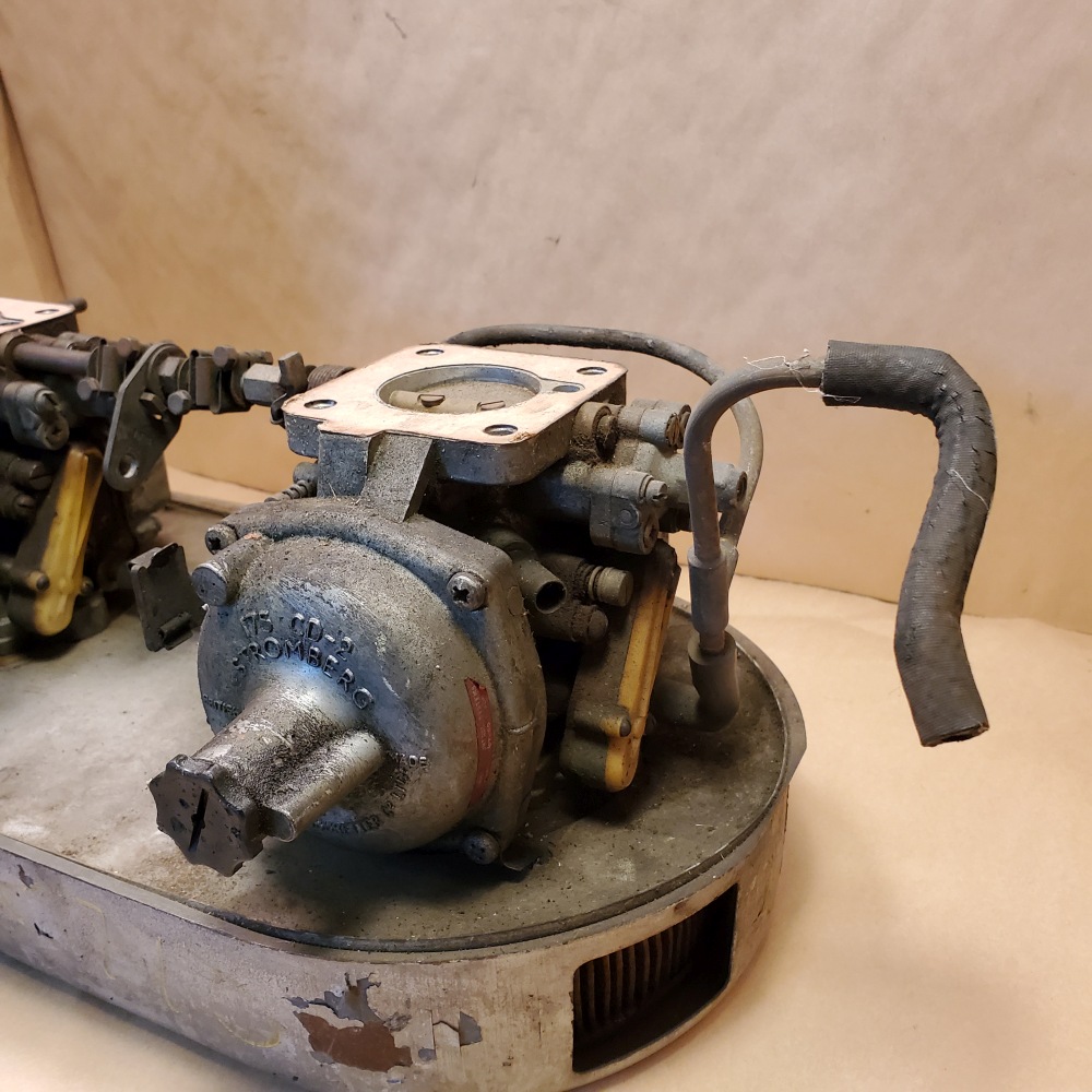 Original Triumph TR6 Stromberg Zenith Dual Carburetor Assembly, Intake ...