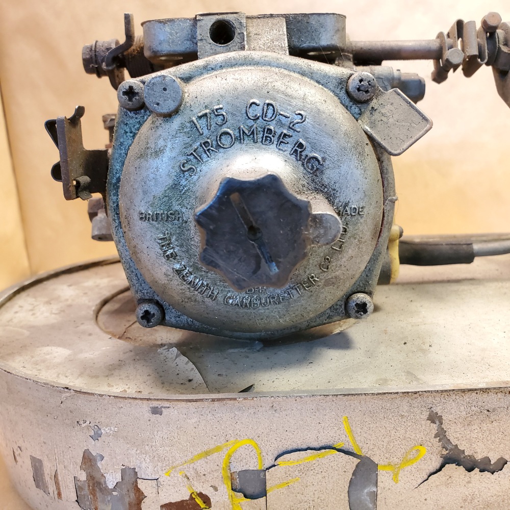 Original Triumph TR6 Stromberg Zenith Dual Carburetor Assembly, Intake ...