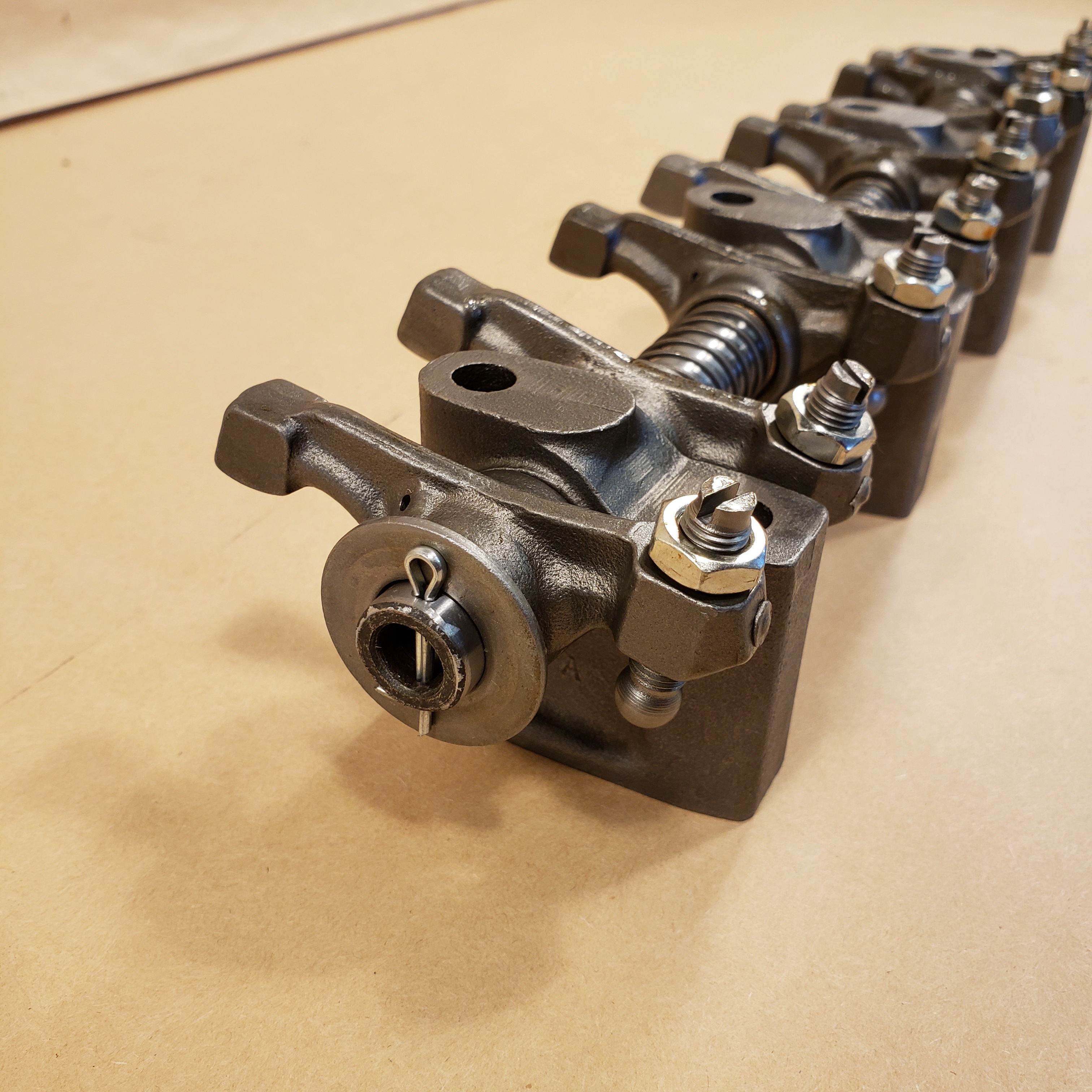 MGA Early MGB 62-74 Remanufactured Rocker Arm Assembly w Rear Oil Feed ...
