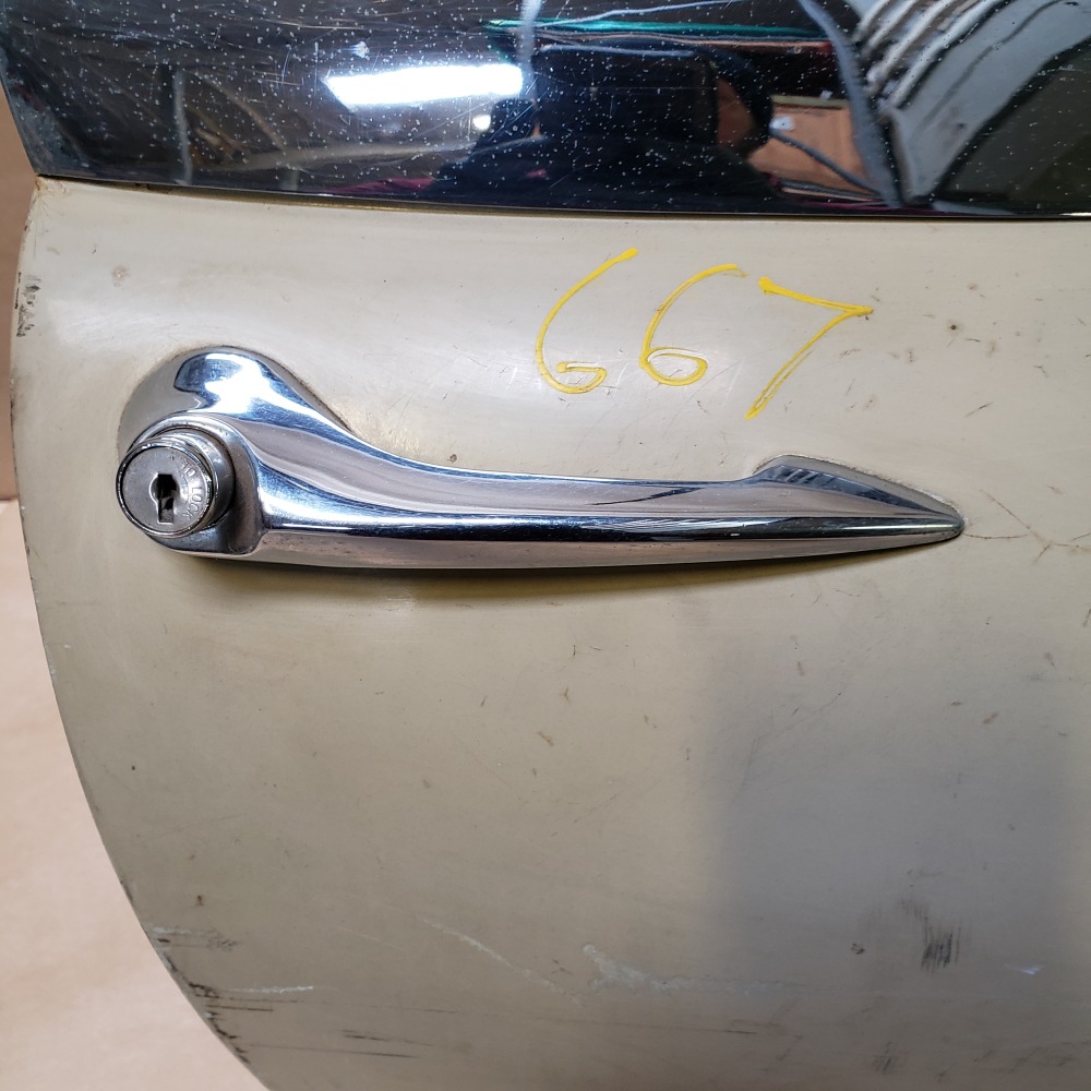 Jaguar XKE E-Type S2 DHC Roadster RH Right Side Door Assembly w Triplex ...