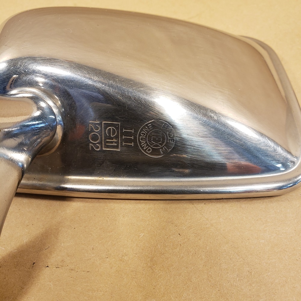 MG Midget LH RH Side Mirror Pair Defrost Bezel Turn Signal Light Chrome ...
