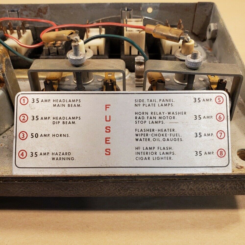 Jaguar XKE E-Type S2 Center Smiths Instrument Gauge Cluster Switch Dash ...