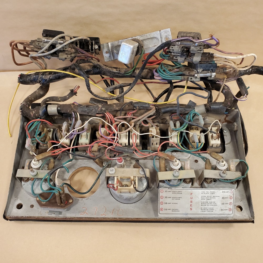 Jaguar XKE E-Type S2 Center Smiths Instrument Gauge Cluster Switch Dash ...