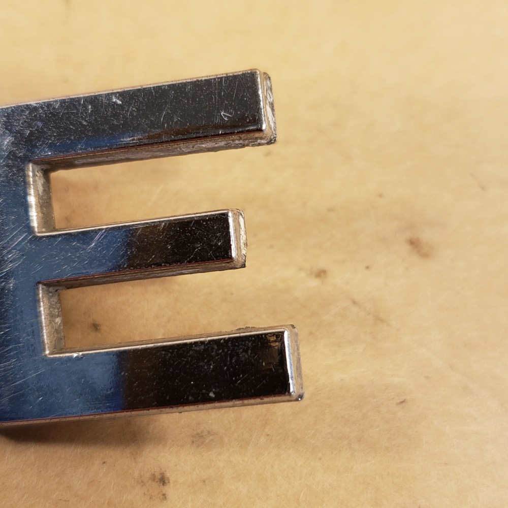 MG Midget 1970-80 Original Chrome Sill Letter E Badge Emblem OEM - For ...