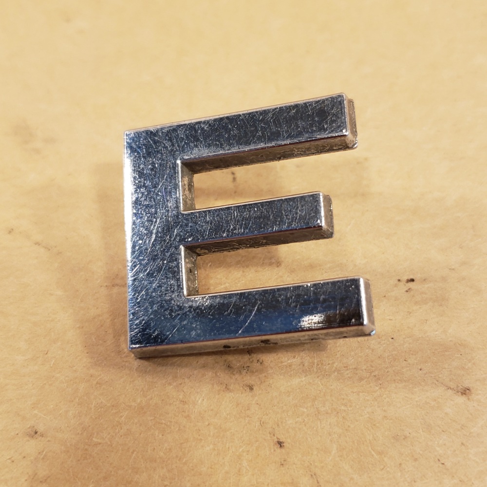 MG Midget 1970-80 Original Chrome Sill Letter E Badge Emblem OEM - For ...