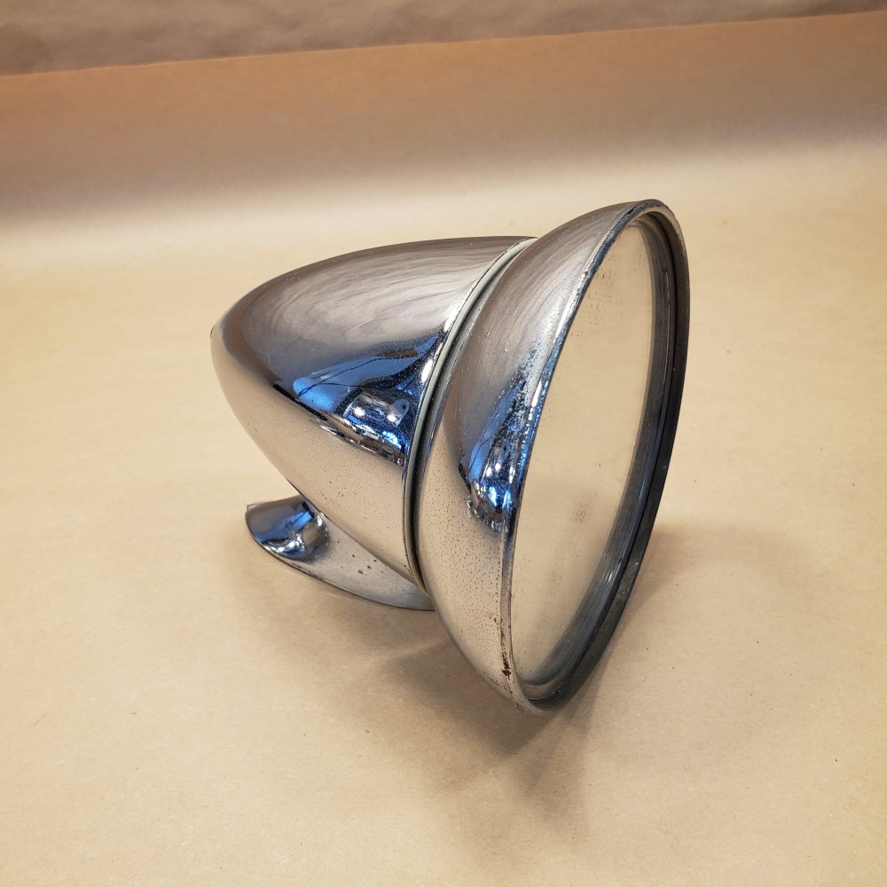 Aftermarket Chrome Bullet Style Mirror Universal Fits Triumph Jaguar MG ...