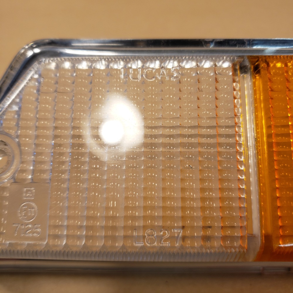 1969-72 Triumph TR6 Lucas L827 RH Right Front Indicator Clear/Amber ...
