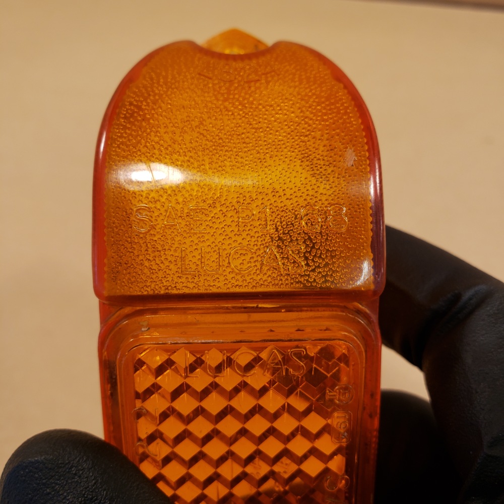 Jaguar XKE E-Type Series 2 2+2 S3 Amber Side Marker Deep Lens Light ...