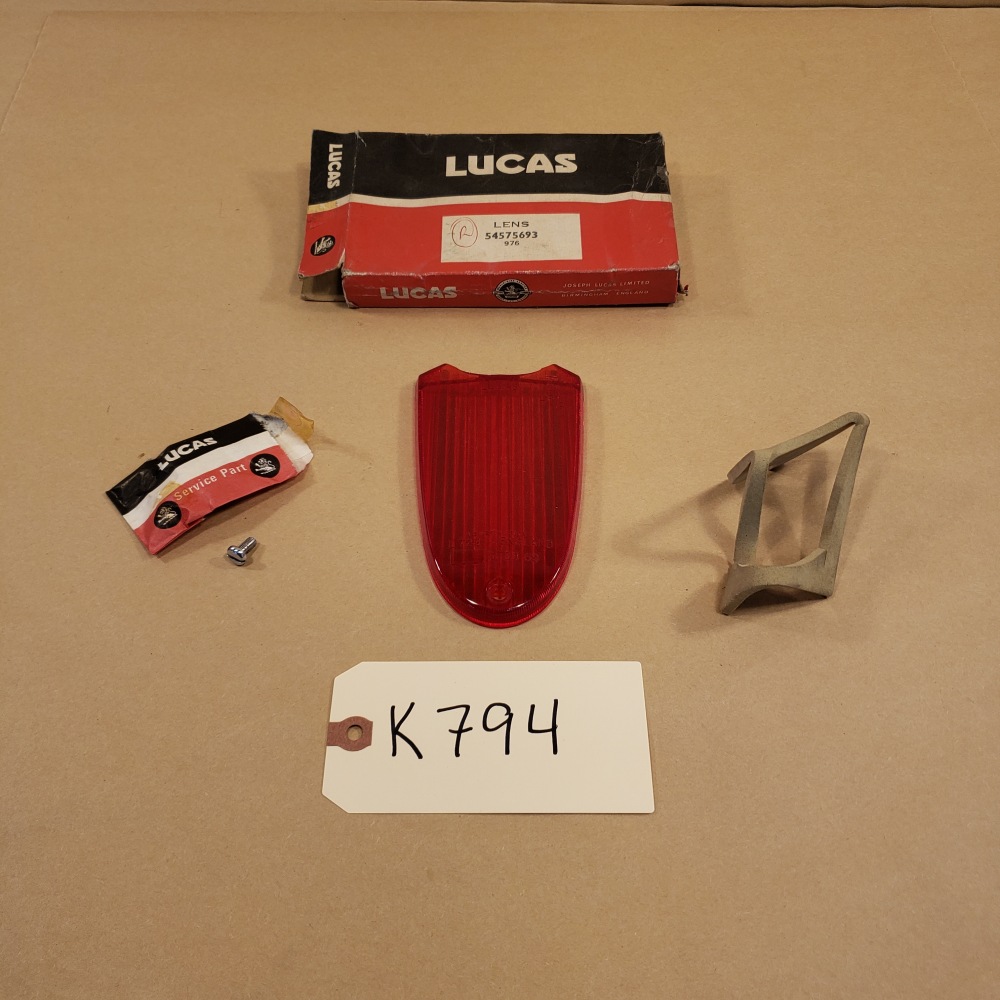 Austin Morris 1800 Mk 2 Rear Tail Light Lower Red Lens Lucas L729 ...