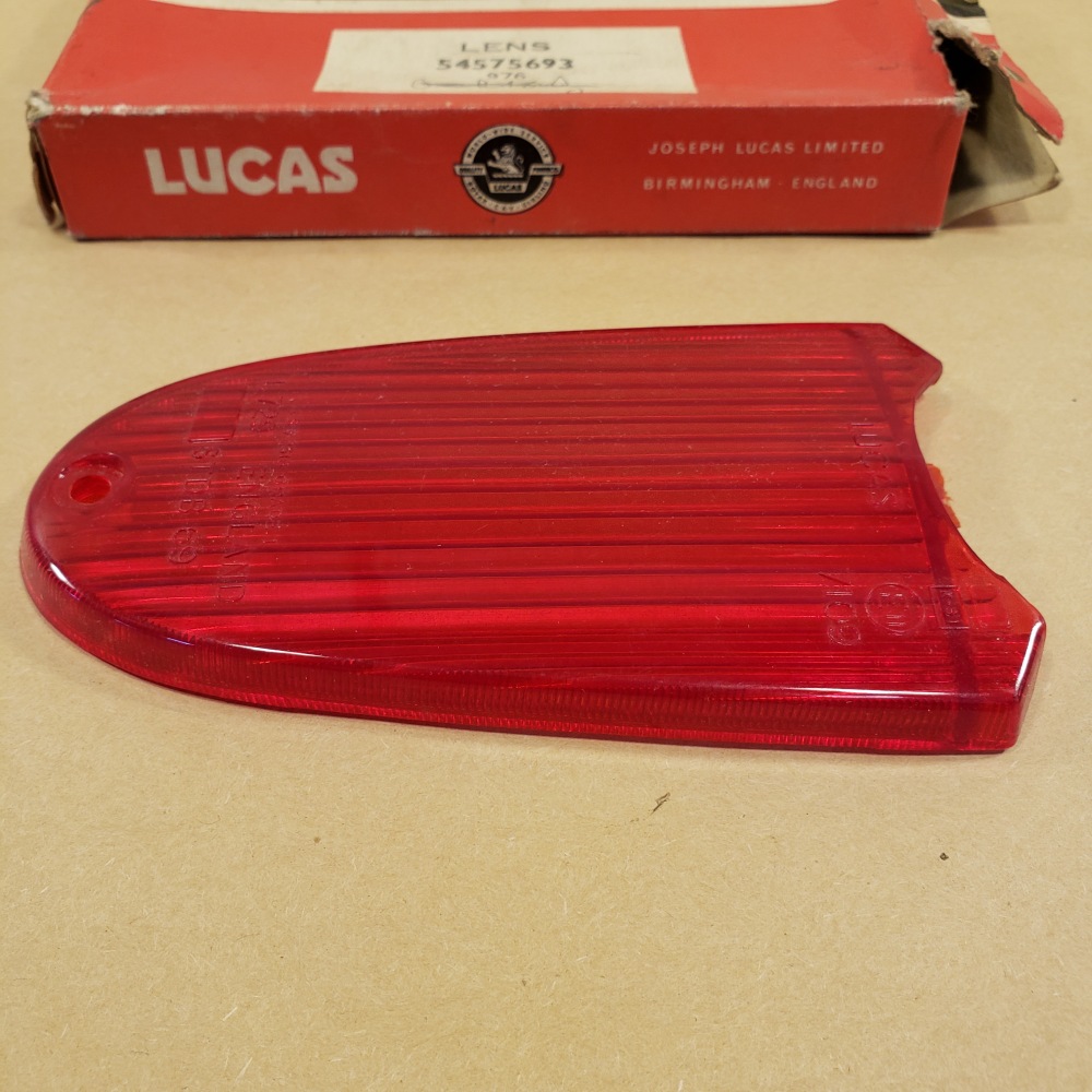 Austin Morris 1800 Mk 2 Rear Tail Light Lower Red Lens Lucas L729 ...