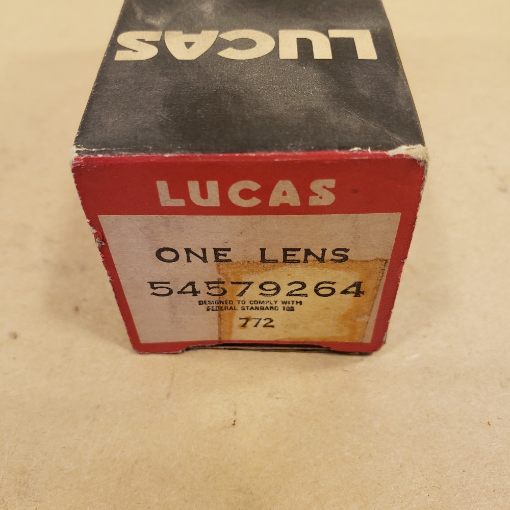 Triumph Spitfire GT6 TR6 Number License Plate LH Lens Lucas L69 ...