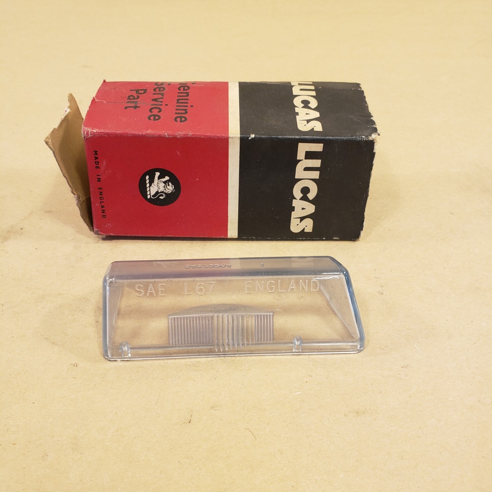 Triumph Spitfire GT6 TR6 Number License Plate LH Lens Lucas L69 ...