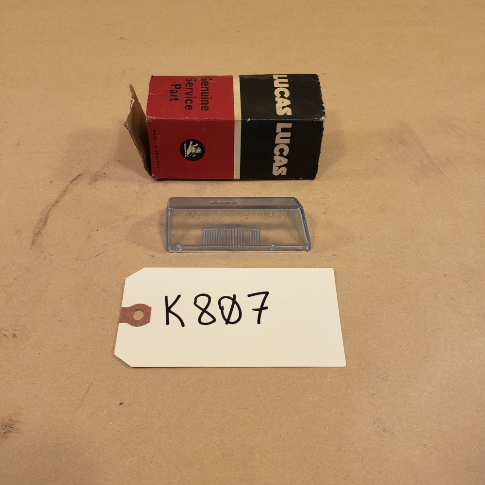 Triumph Spitfire GT6 TR6 Number License Plate LH Lens Lucas L69 ...