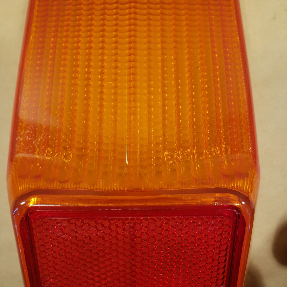 1970-80 MG MGB 1970-79 MG Midget Rear Tail Light Lens Red/Amber Lucas ...