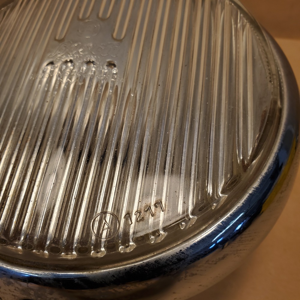 Original Mercedes Ponton W180 W128 Fog Light Bosch A1217 Chrome 6 In ...
