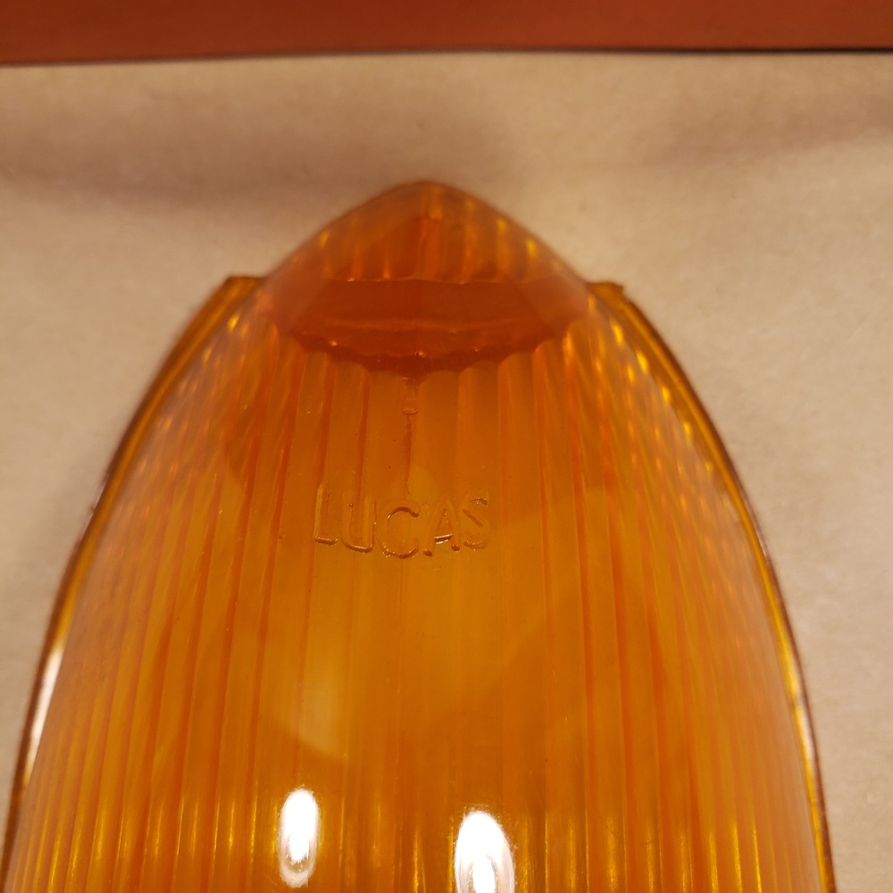 MG MGB Midget AH Sprite Upper Tail Light Lens Amber Lucas L676 54571434 ...