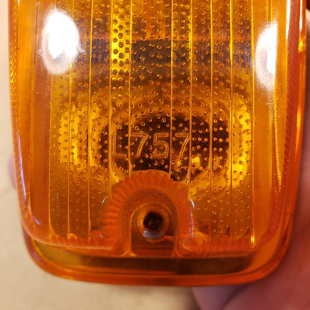 SAAB 95 Front Side Marker Light Assembly Amber Lucas L757 without Trim ...