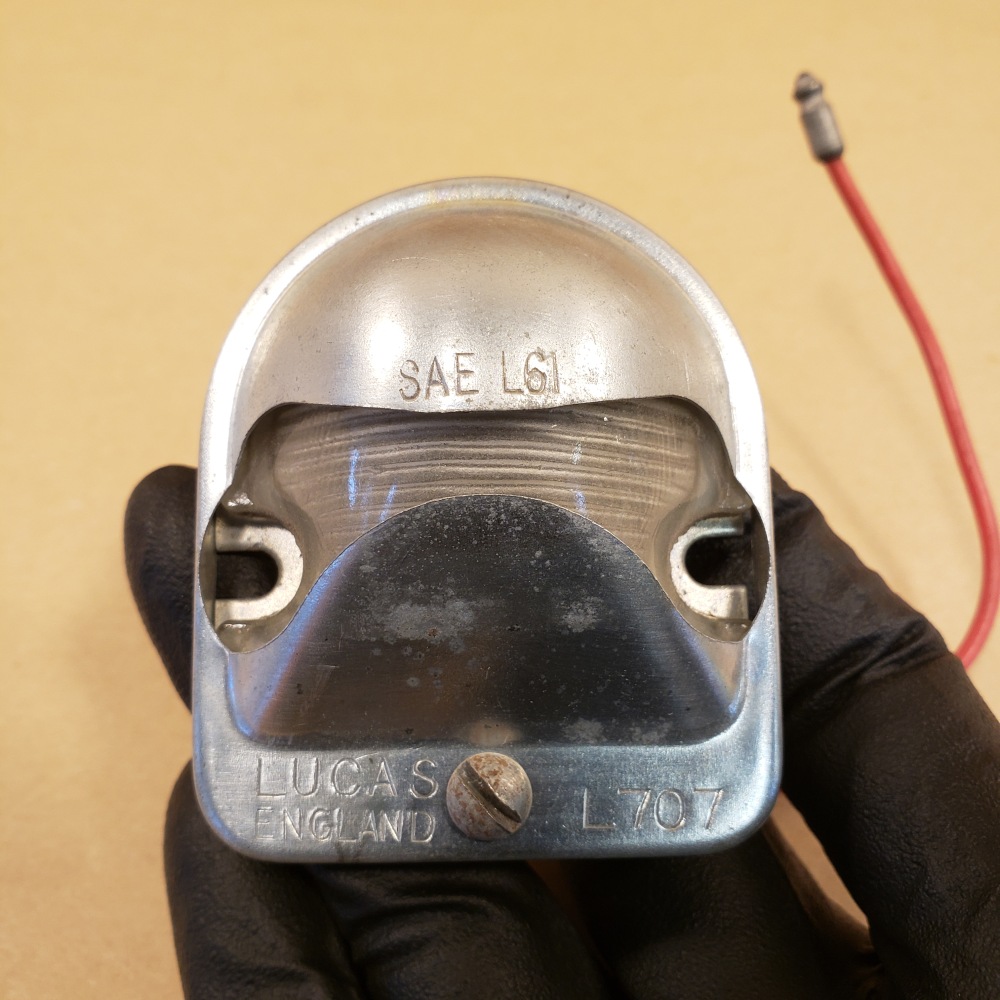 Jaguar XKE E-Type Morris MG Lucas L707 Number Plate Lamp License Plate ...