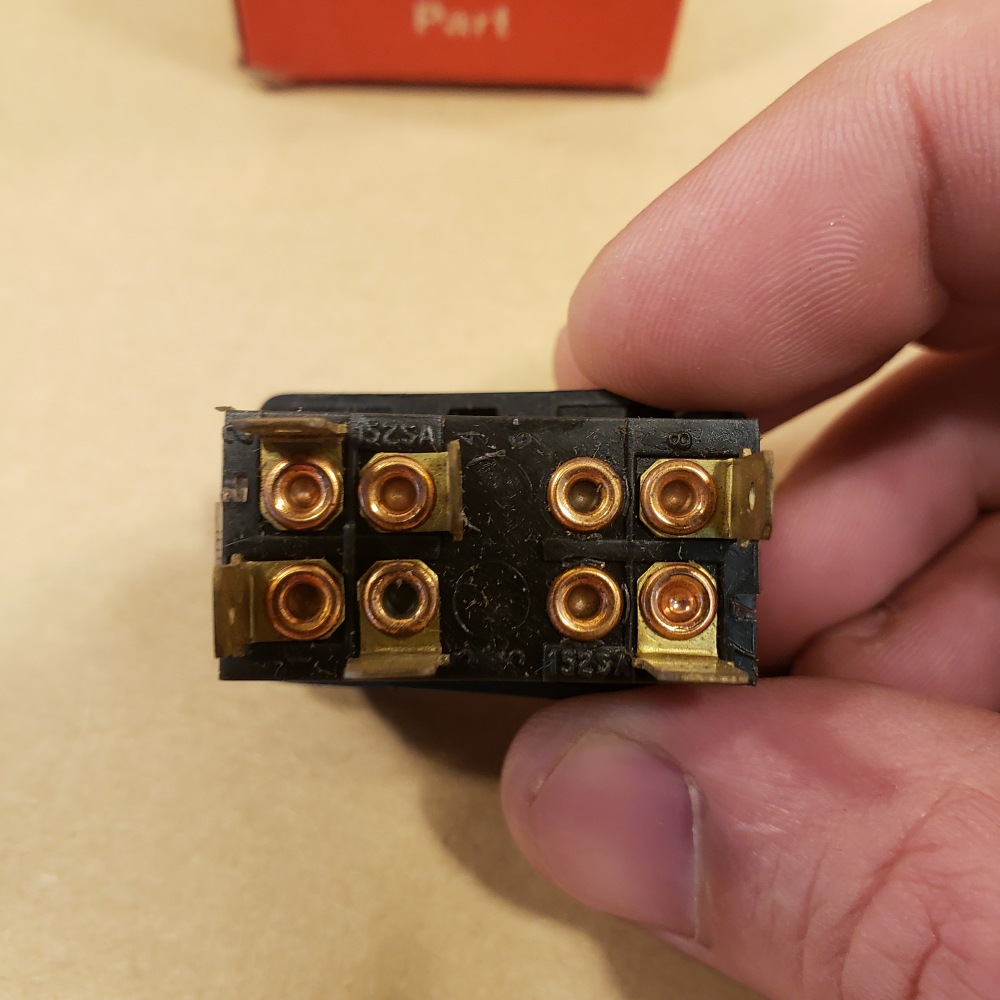 Lucas 39776A 152SA Hazard Light Rocker Switch 6 Terminal for Jensen Dtd ...