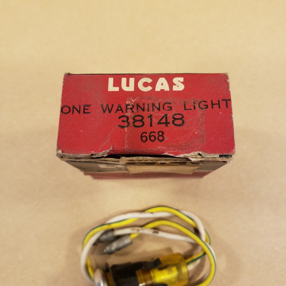 Lucas 38148 Yellow Dash Warning Light New Old Stock - For Sale, Seattle WA